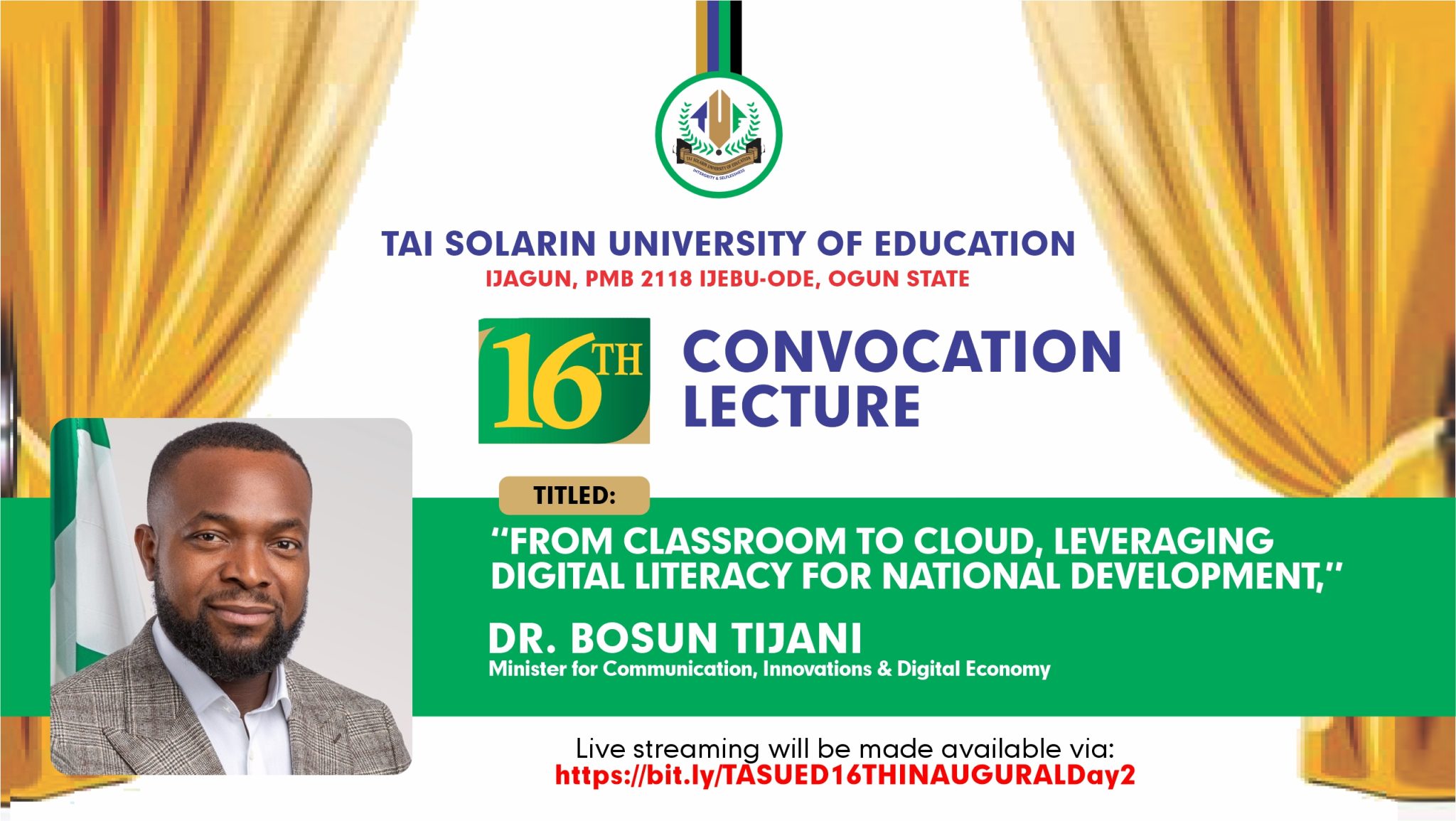 TASUED HOLDS 16TH CONVOCATION WITH FOCUS ON DIGITAL LITERACY AND ...